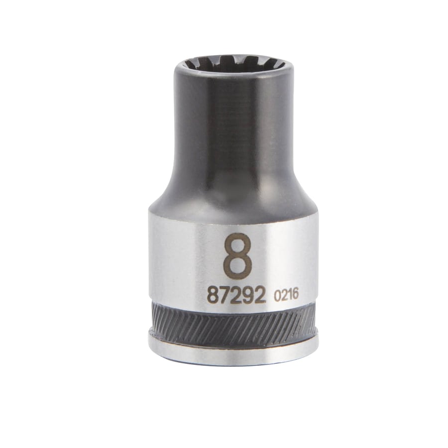 Kobalt Universal Metric 3/8-in Drive Spline 8mm Shallow Socket at Lowes.com