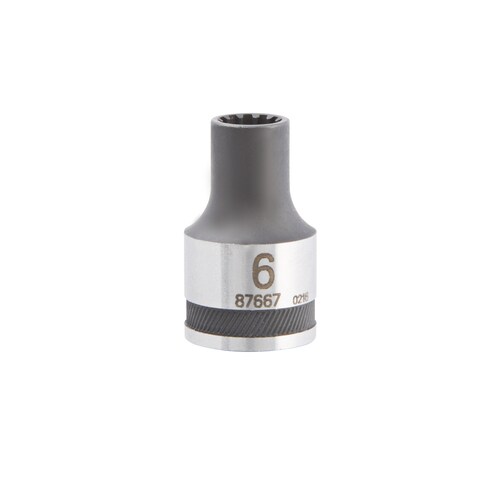Kobalt Universal Metric 3/8-in Drive Spline 6mm Shallow Socket in the ...