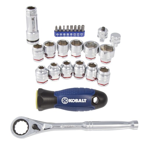 Kobalt Xtreme Access 25-Piece 3/8-in Drive Set in the Pass-Through ...