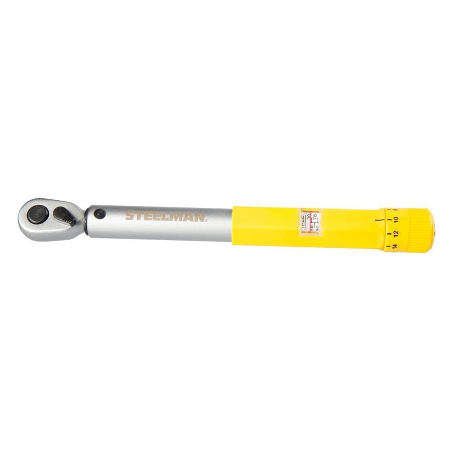 STEELMAN 1/4-in Drive Micro-Adjustable Torque Wrench with Hi-Viz Handle ...