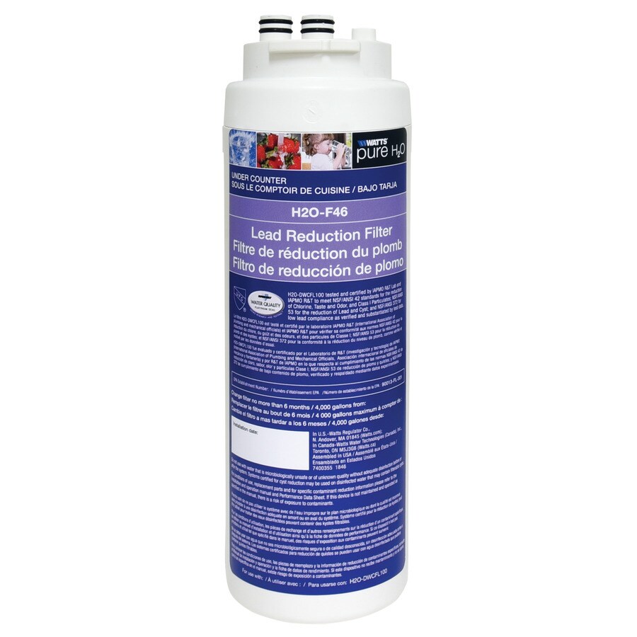 Watts Pure H2O Carbon Block Under Sink Replacement Filter in the ...