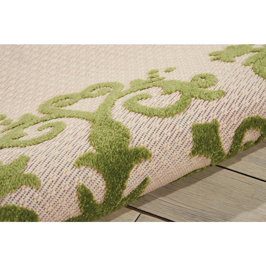 Nourison Aloha 9 x 13 GREEN Indoor/Outdoor Abstract Coastal Area Rug in ...