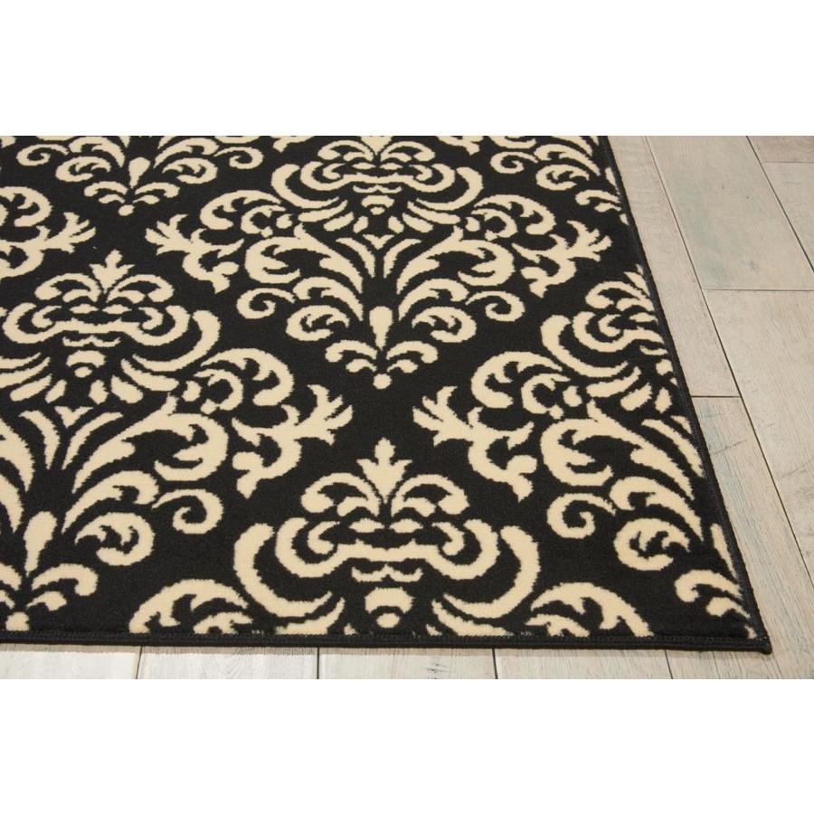 Nourison Grafix 5 x 8 Black Indoor Abstract Area Rug in the Rugs ...