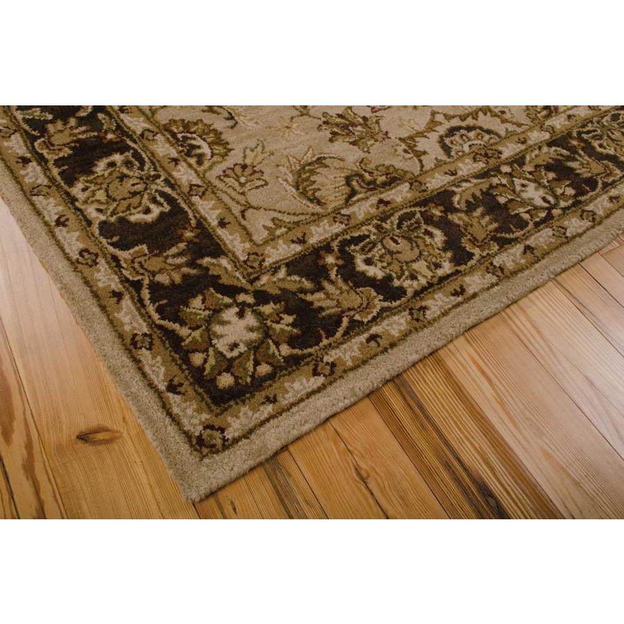 Nourison India House 2 x 7 Wool Taupe Abstract Area Rug in the Rugs ...