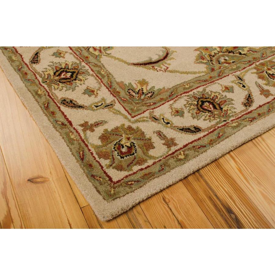 Nourison India House 5 X 8 (ft) Wool Ivory Abstract Area Rug at Lowes.com