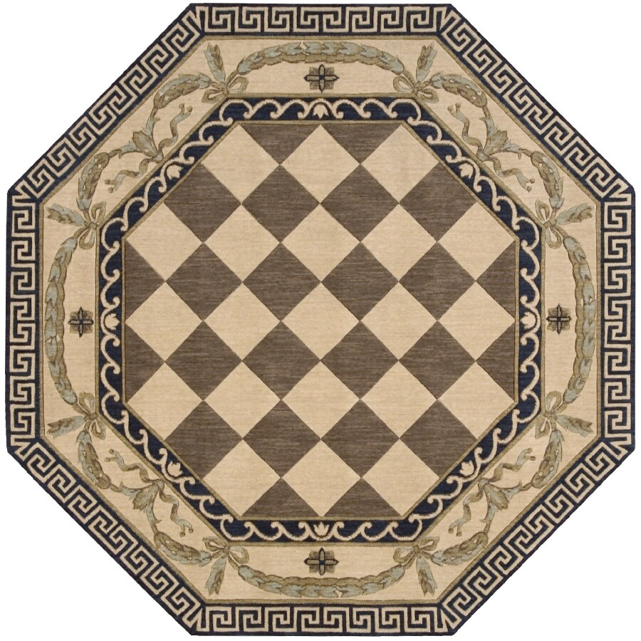 Nourison Octagons Octagonal Multicolor Area Rug at Lowes.com