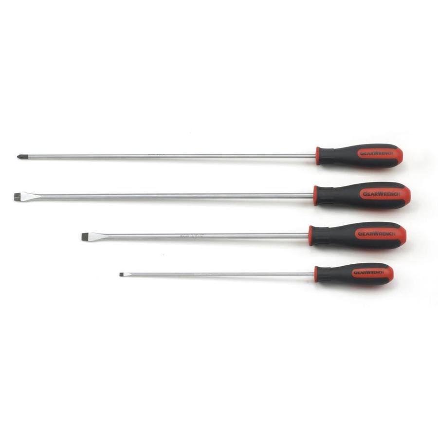 KD Tools GearWrench 4-Piece Rubber Handle Insulated Screwdriver Set in ...