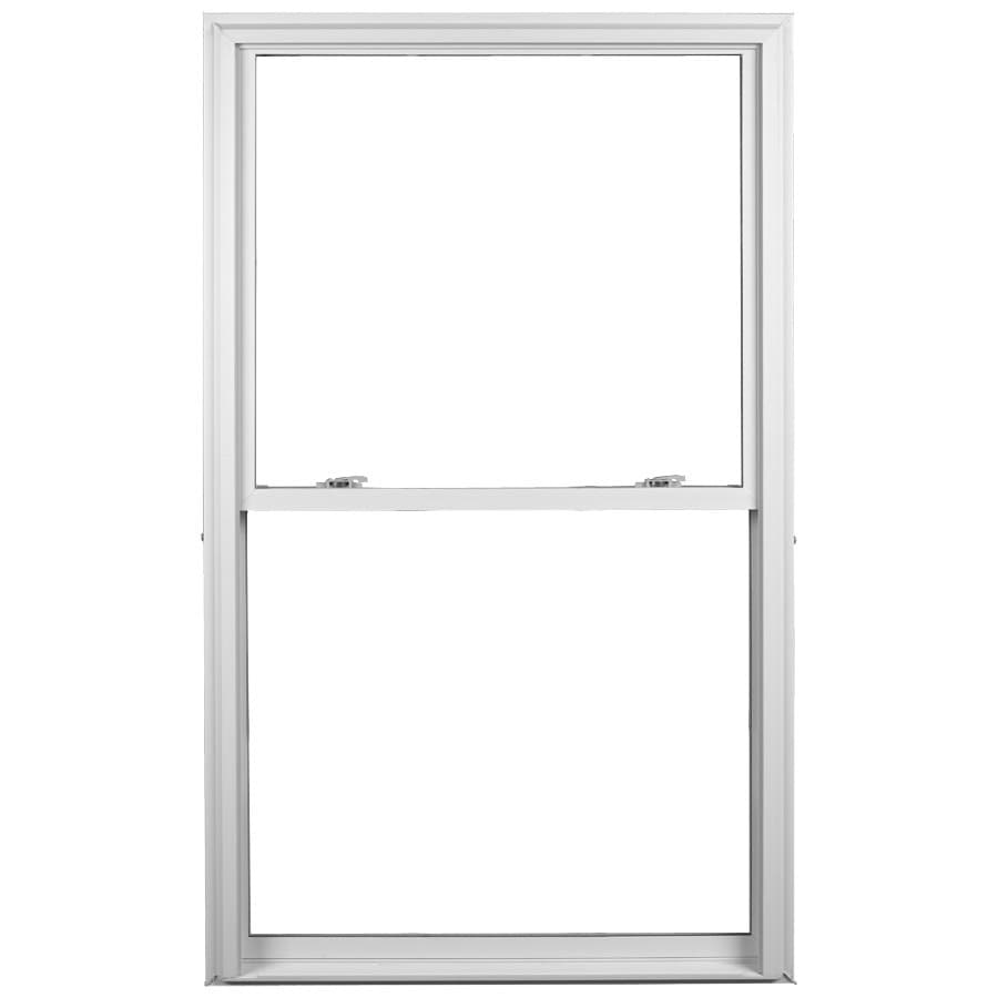 Replacement 27.5-in x 37.5-in x 3.25-in Jamb White Vinyl Double Hung ...