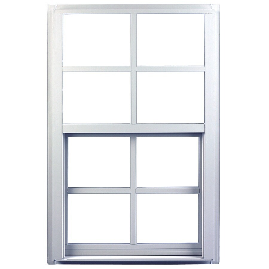 Ply Gem 1600 Series Aluminum Double Pane Single Strength Egress Single ...