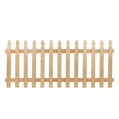 Pressure Treated Pine Wood Fence Panel (Common: 8-ft x 3.5-ft; Actual ...