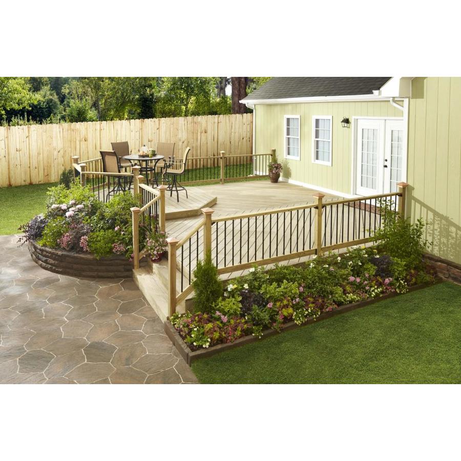 Severe Weather Natural Pressure Treated Deck Handrail in the Deck ...