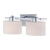 Allen + roth 2-Light 6.5-in Polished Chrome Oval Vanity Light at Lowes.com