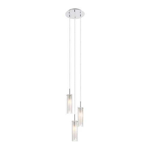 Elan Krysalis Chrome Multi-Light Modern Clear Glass Cylinder Pendant at ... Elan Krysalis Chrome Multi-Light Modern Clear Glass Cylinder Pendant at ...