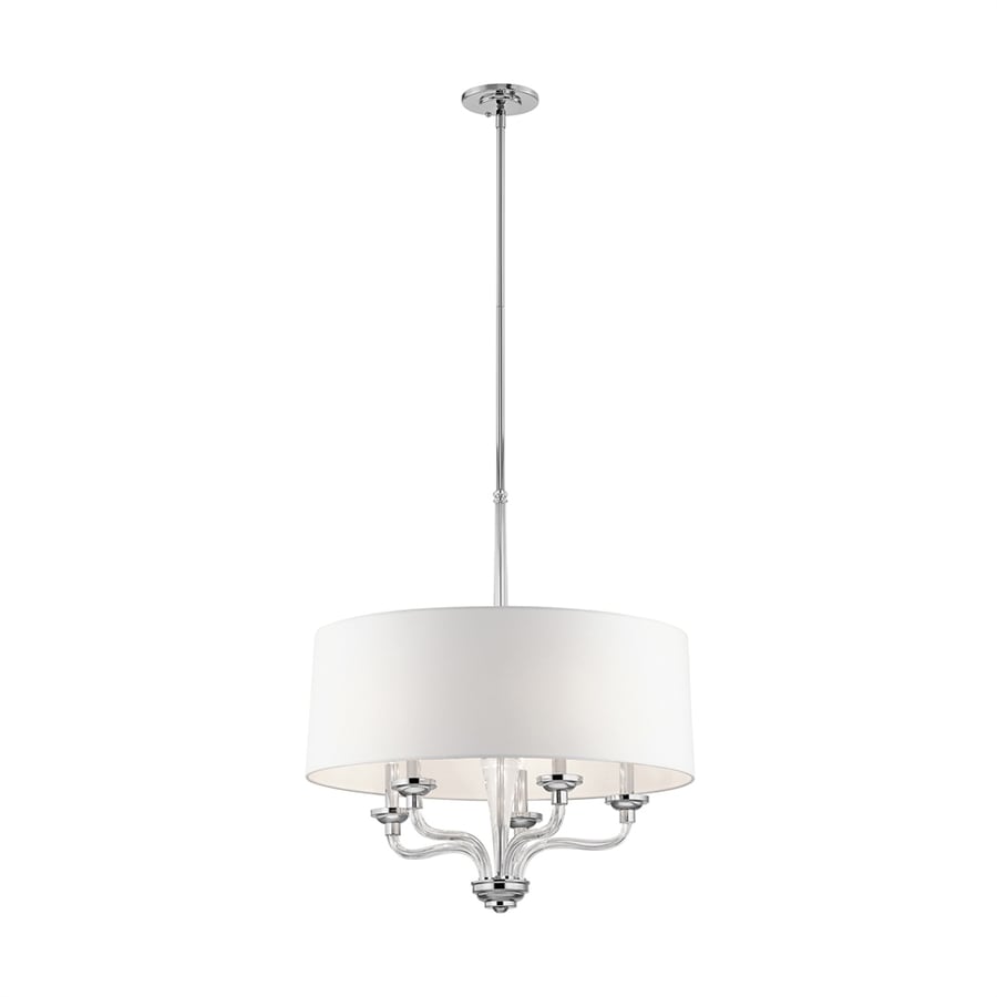 Kichler Loula 5-Light Chrome Transitional Drum Chandelier at Lowes.com