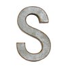 Urban Trends 10-in W x 16-in H Frameless Metal Galvanized Letter S 3D ...