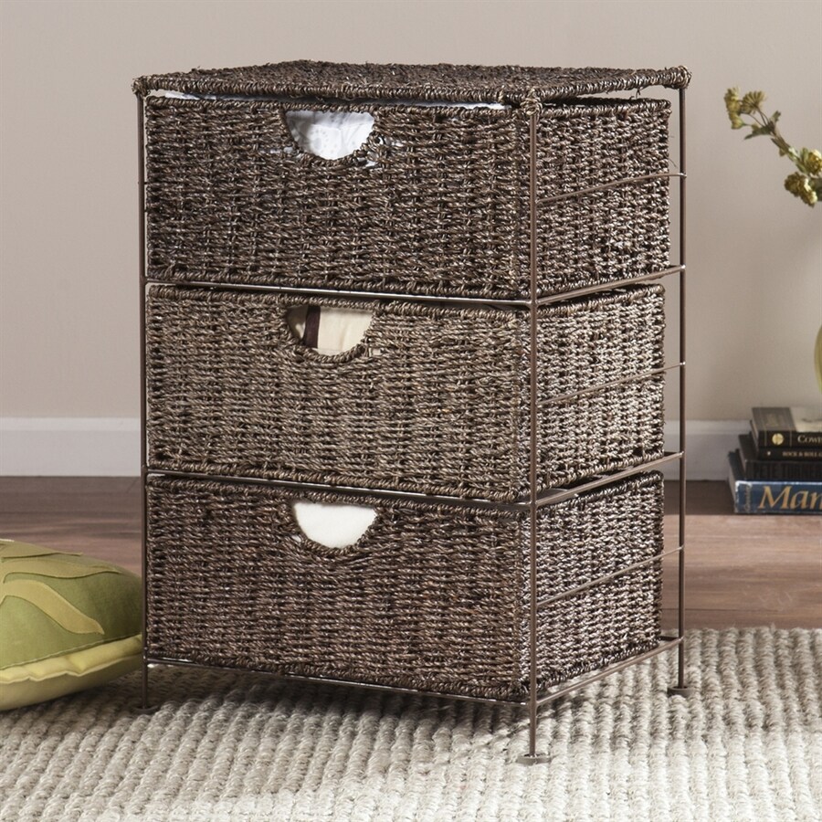 Boston Loft Furnishings 18.75-in W x 25.75-in H 3-Drawer Umber Brown ...