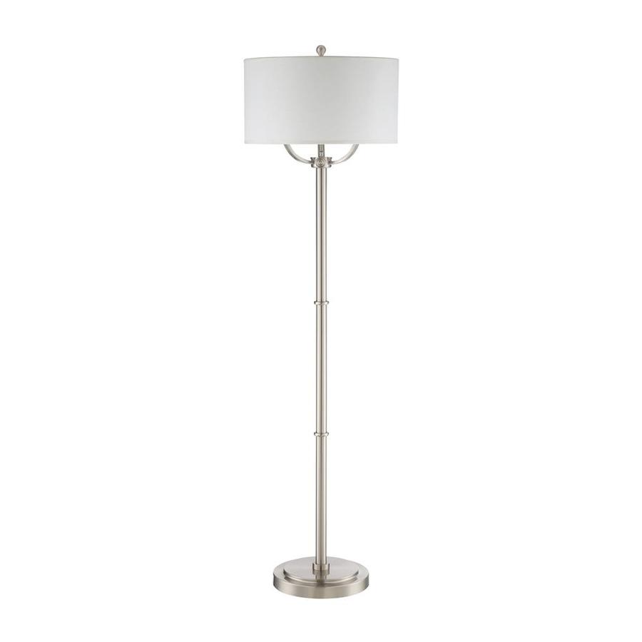 Quoizel Broadway 61.5-in Brushed Nickel Rotary Socket Floor Lamp with ...