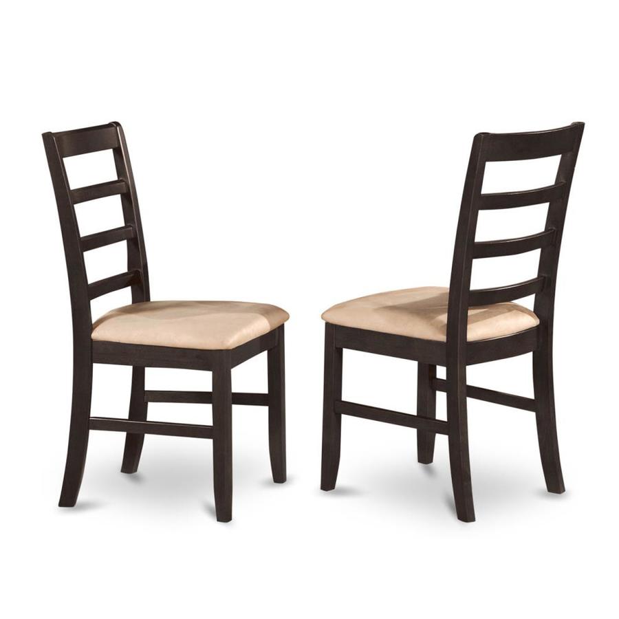 East West Furniture Set of 2 Parfait Black Side Chairs at Lowes.com
