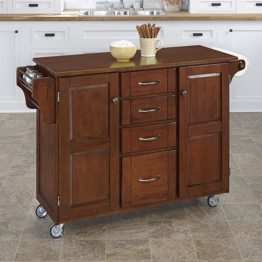 Home Styles Brown Eclectic Kitchen Carts at Lowes.com