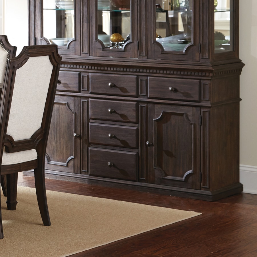Steve Silver Company Cayden Distressed Black Walnut Sideboard at Lowes.com