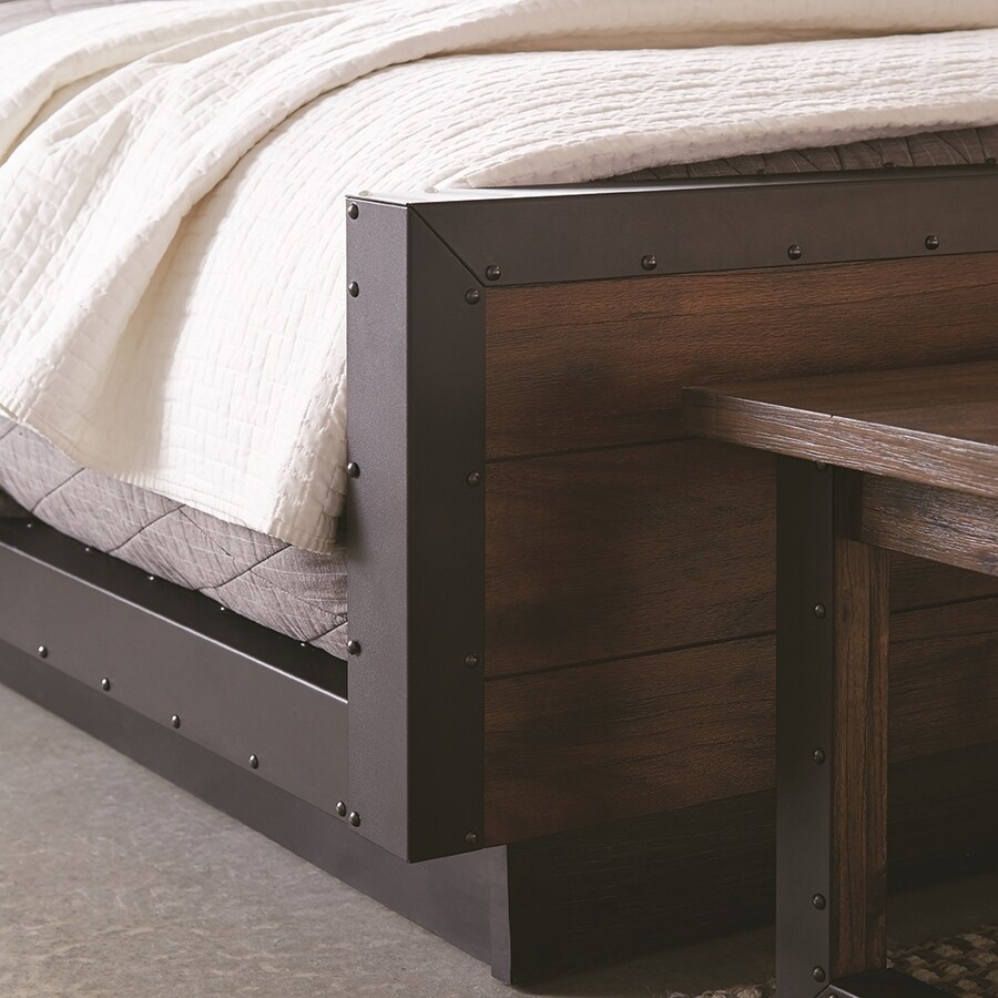Scott Living Vintage Bourbon California King Platform Bed in the Beds ...