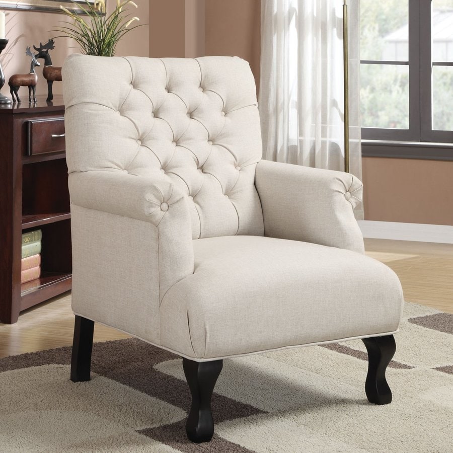 Coaster Fine Furniture Casual Oatmeal Linen Club Chair at Lowes.com