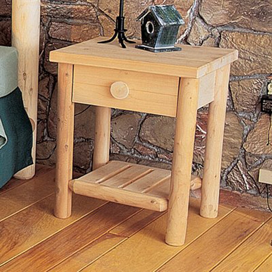 Rustic Natural Cedar Cedar Looks Natural Cedar Nightstand at Lowes.com