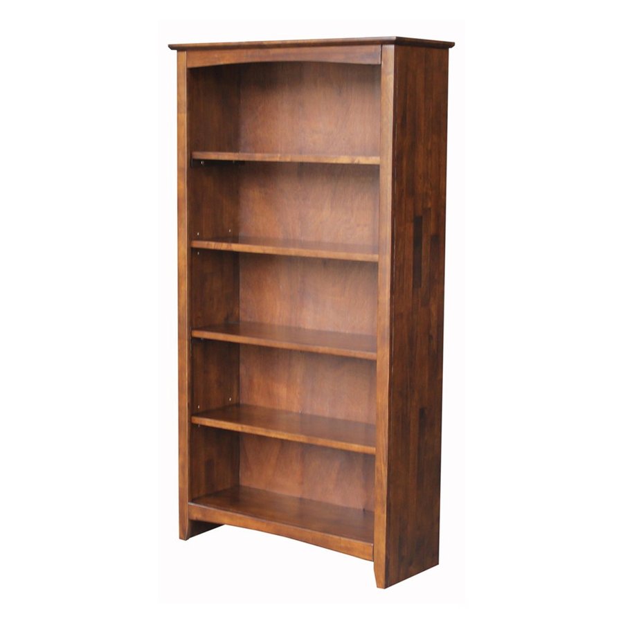 International Concepts Home Accents Espresso Wood 5-Shelf Bookcase at ...
