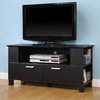 Walker Edison Coronado Black Rectangular TV Cabinet at Lowes.com