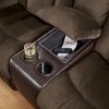 Signature Design by Ashley Tafton Casual Java Reclining Loveseat at ...