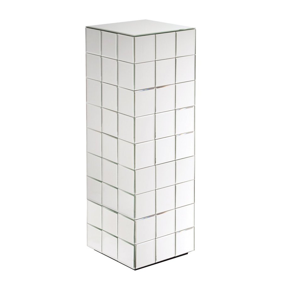 Tyler Dillon 36-in Mirror Indoor Square Glass Plant Stand at Lowes.com