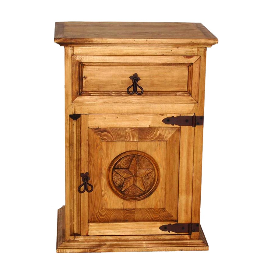 Million Dollar Rustic Natural Pine Nightstand at Lowes.com