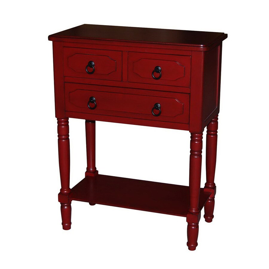 4D Concepts Simple Simplicity Red Nightstand in the Nightstands ...