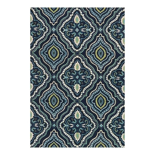 Loloi Francesca Navy/aqua Indoor Handcrafted Area Rug (Common: 4 x 6 ...
