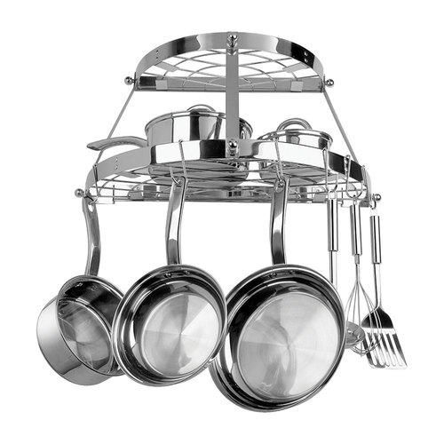 Range Kleen 24.62-in x 12.371-in Stainless Steel Pot Rack at Lowes.com