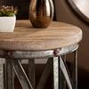 Boston Loft Furnishings Luton Antique Silver Wood Farmhouse End Table ...