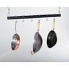 Concept Housewares 36-in x 3-in Black Bar Pot Rack at Lowes.com