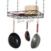 Concept Housewares 24-in W x 16-in D Black Rectangle Pot Rack at Lowes.com