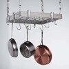 Concept Housewares 19.5-in x 18.75-in Stainless Steel Square Pot Rack ...