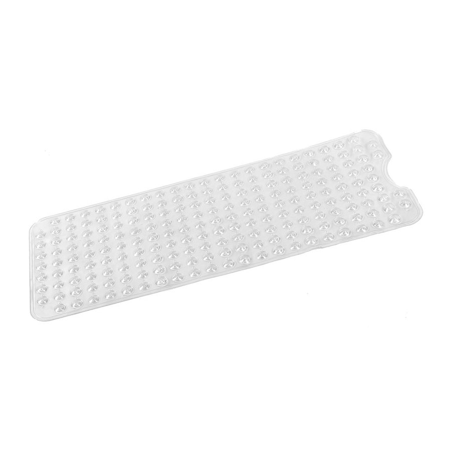 Carnation Home Fashions 40-in x 16-in Clear Pvc Bath Mat at Lowes.com