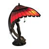 Warehouse of Tiffany Karlie Flying Lady Red 2 Light Tiffany Style Table ...