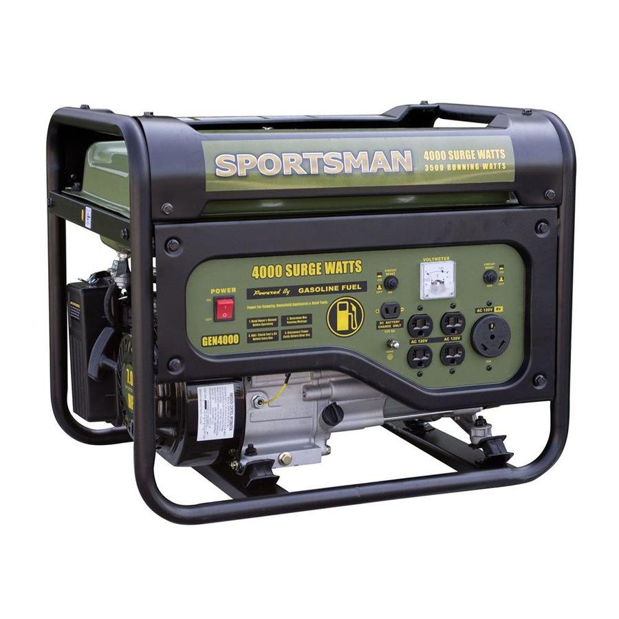 Buffalo Gasoline 3500-Running-Watt Portable Generator with Sportsman ...