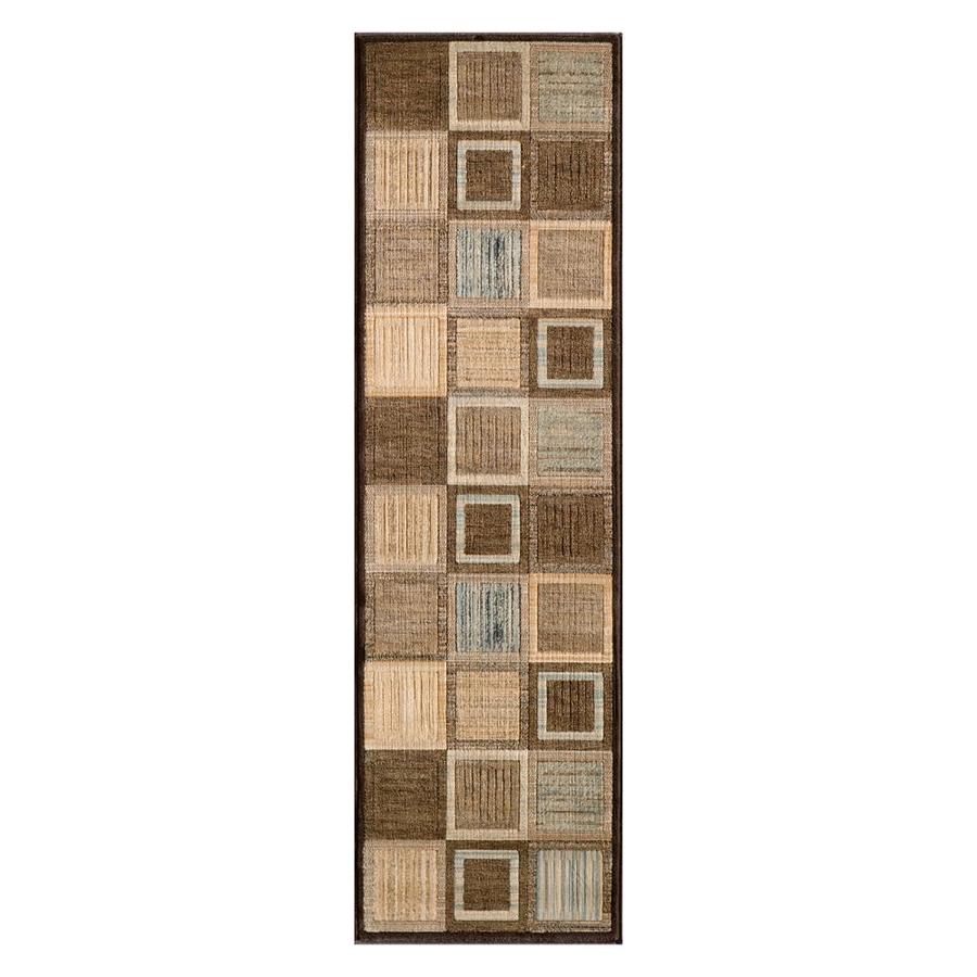 Momeni Dream Brown Indoor Runner (Common: 2 x 7; Actual: 2.25-ft W x 7. ...