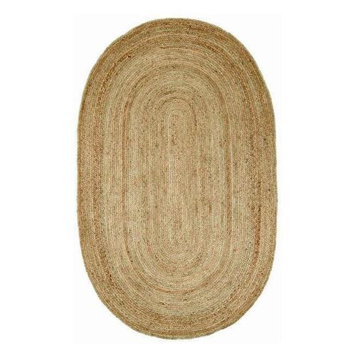 nuLOOM Natura Tan Oval Indoor Area Rug (Common: 9 x 12; Actual: 9-ft W ...