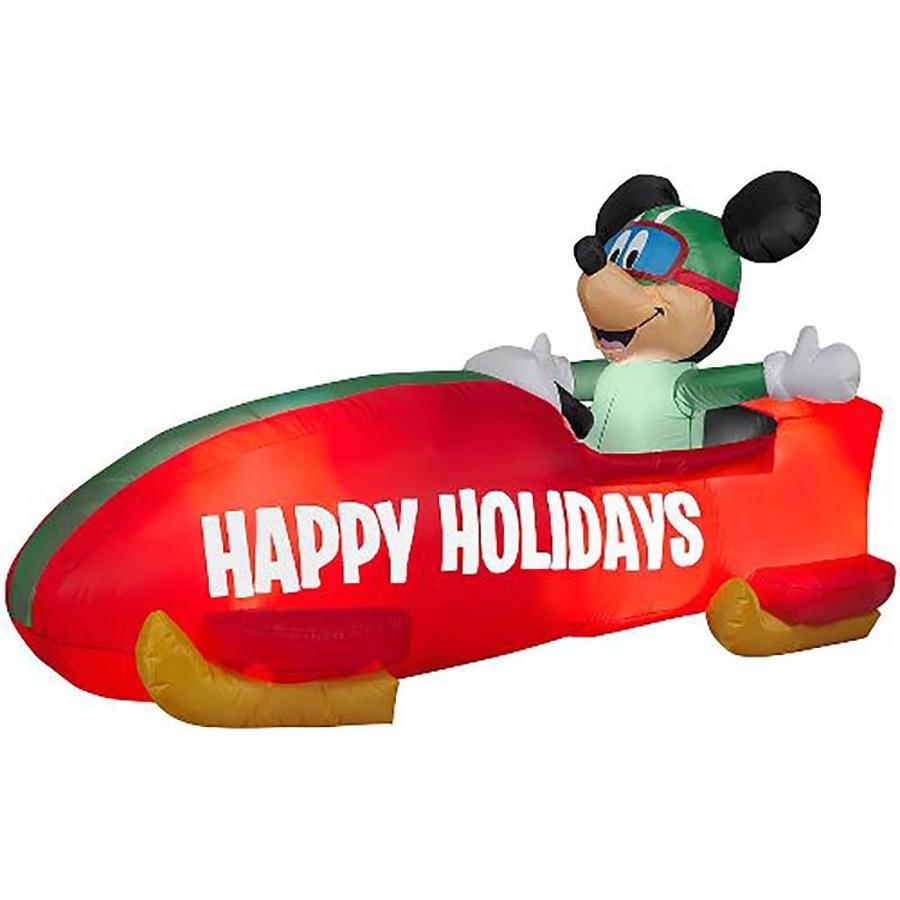 J. Marcus 6 Airblown Mickey in a Bobsled Disney Christmas Inflatable at ...