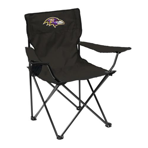 Logo Brands Baltimore Ravens Team Color Folding Tailgate Chair in the ...