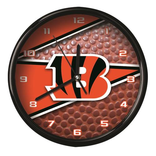 The Memory Company Analog Cincinnati Bengals Round Wall Clock in the ...