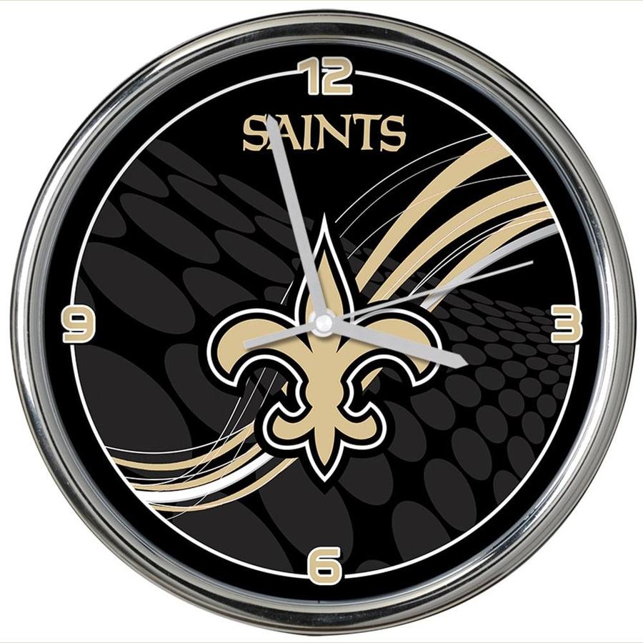 The Memory Company Analog New Orleans Saints Round Wall Clock at Lowes.com