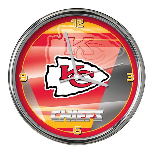 The Memory Company Analog Kansas City Chiefs Round Wall Clock in the ...