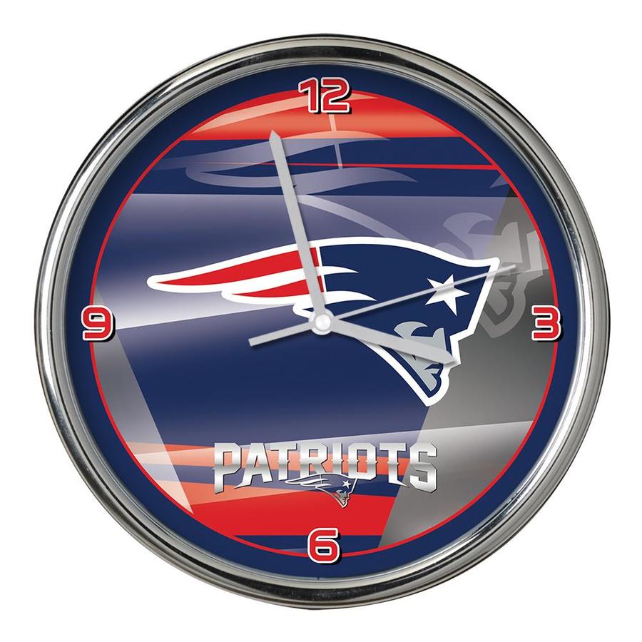 The Memory Company Analog New England Patriots Round Wall Clock at ...